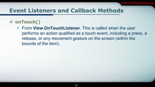 [Android] Widget Event Handling | PDF