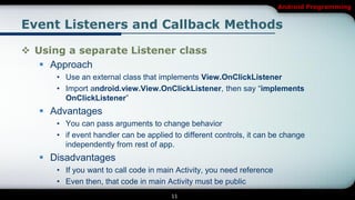 [Android] Widget Event Handling | PDF