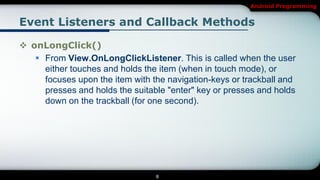 [Android] Widget Event Handling | PDF