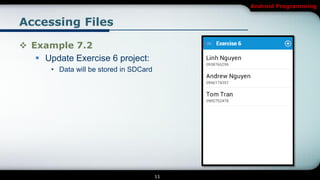 [Android] Data Storage | PPT