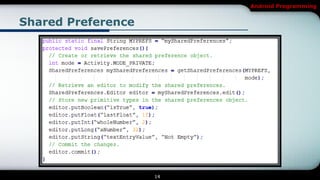 [Android] Data Storage | PPT