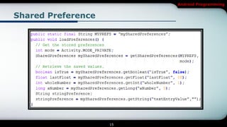 [Android] Data Storage | PPT