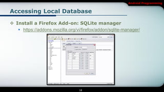 [Android] Data Storage | PDF | Operating Systems | Computer Software and Applications
