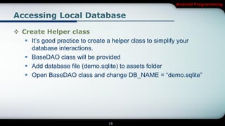[Android] Data Storage | PDF | Operating Systems | Computer Software and Applications