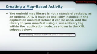 [Android] Maps, Geocoding and Location-Based Services | PPT