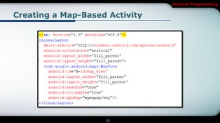 [Android] Maps, Geocoding and Location-Based Services | PPT