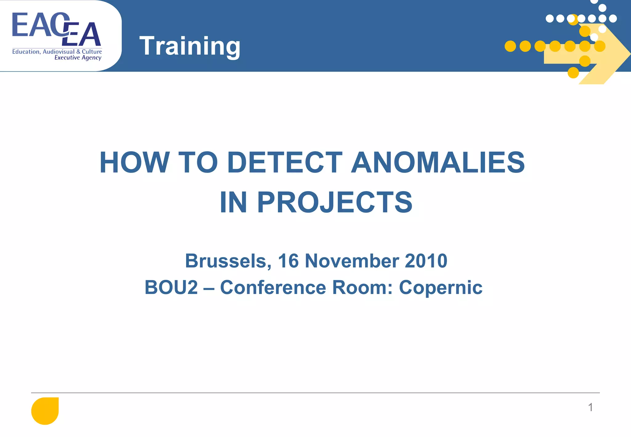 Anomalies on projects | PPT | Resume Writing and Advice | Job Search