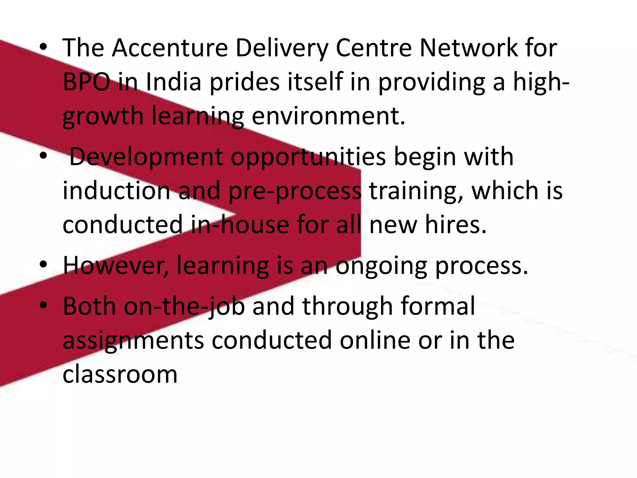 Training at accenture | PPTX | Vocational Training | Careers