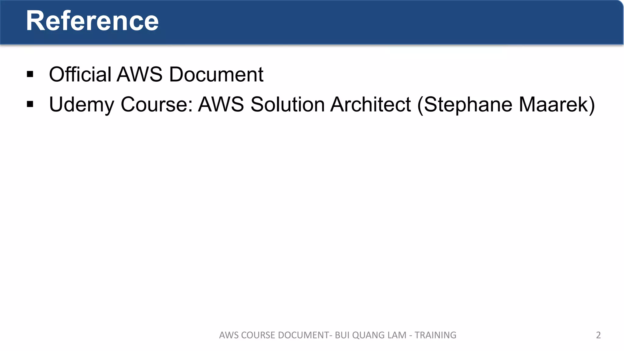 Training AWS: Module 1 - System Operation in AWS | PDF