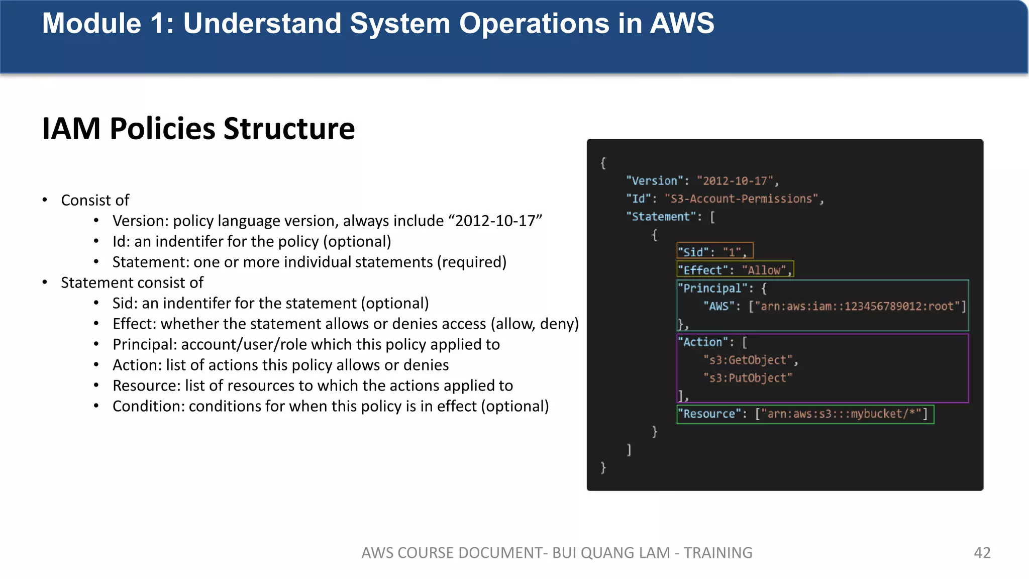 Training AWS: Module 1 - System Operation in AWS | PDF