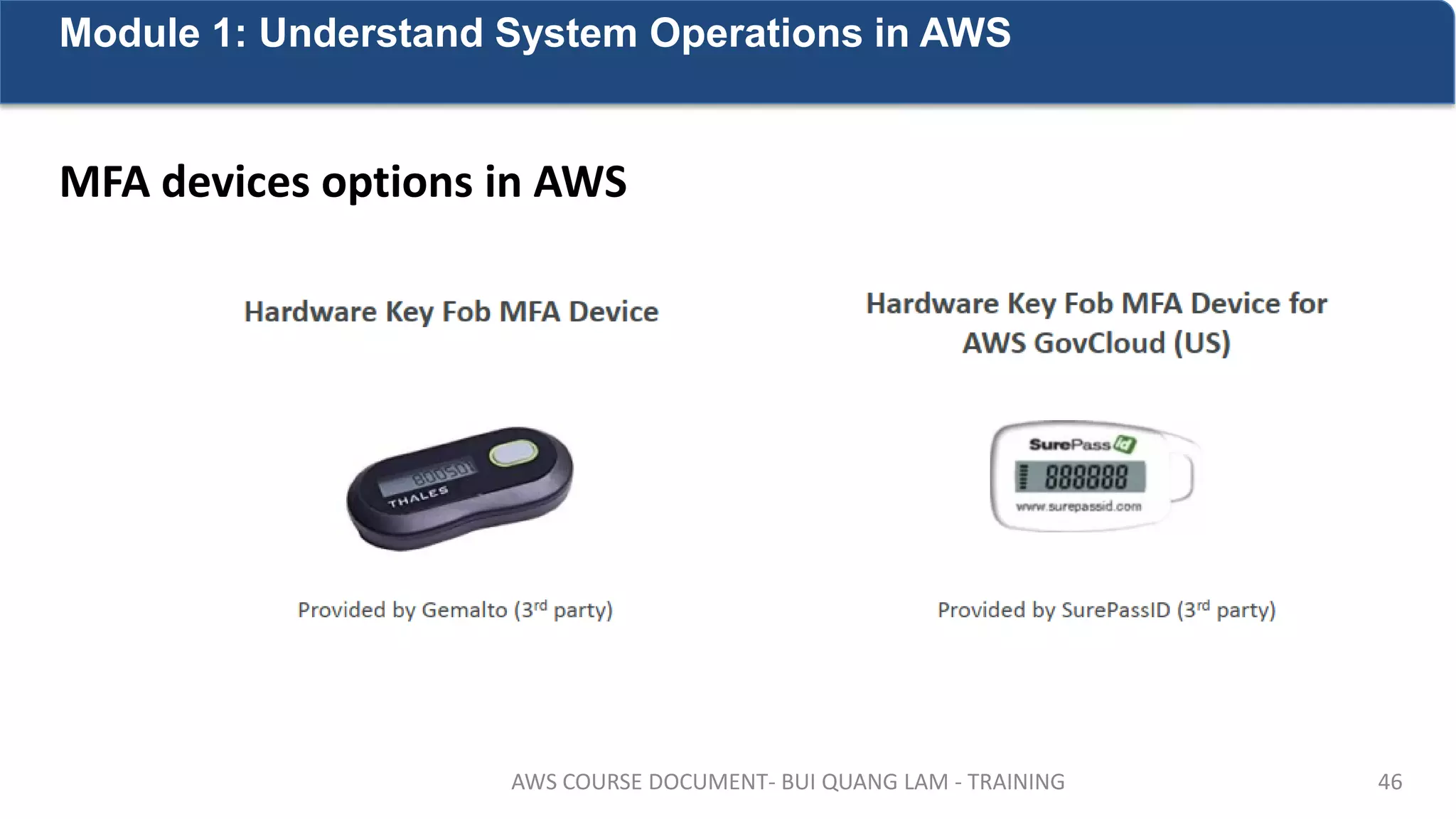 Training AWS: Module 1 - System Operation in AWS | PDF