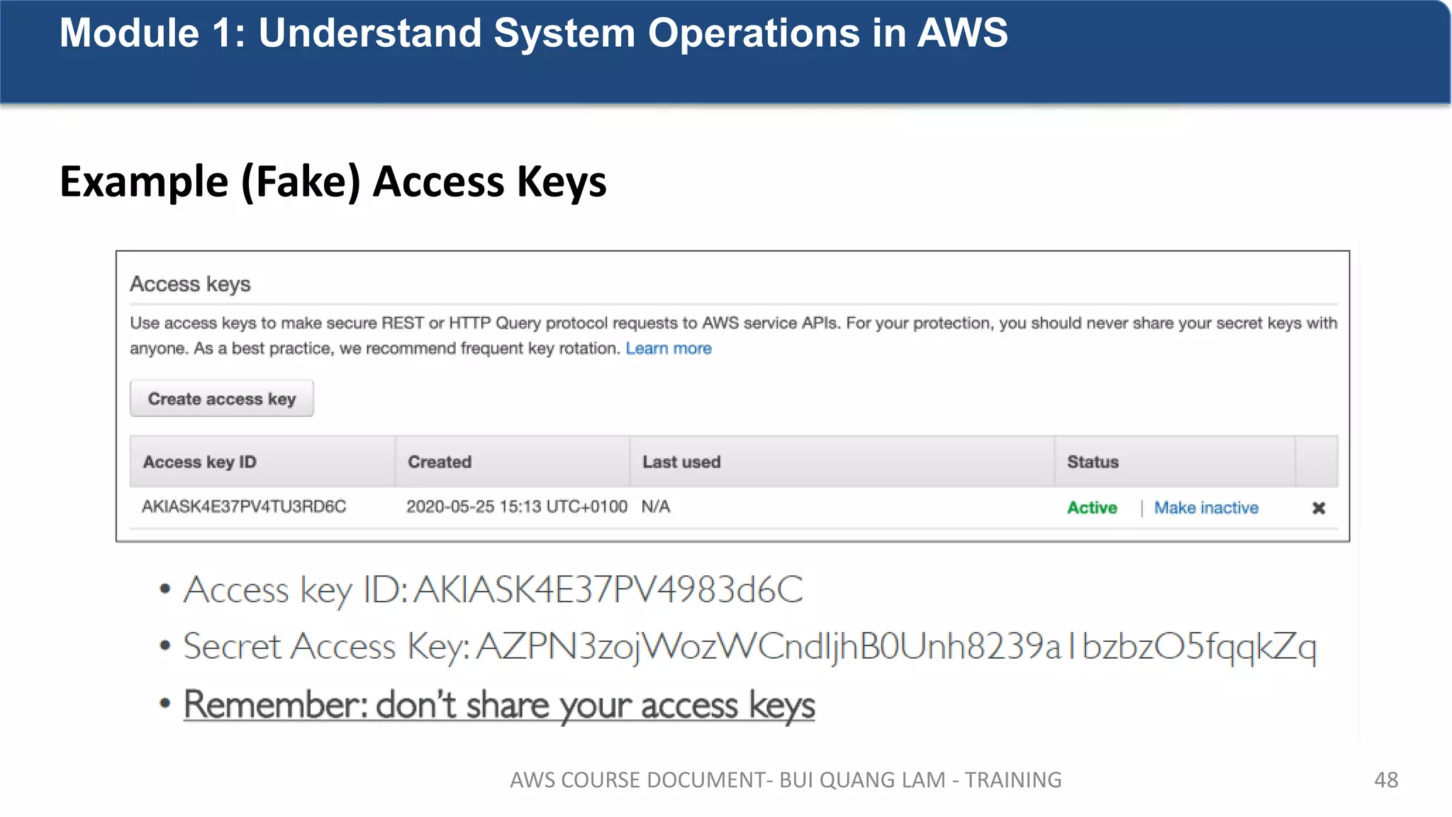 Training AWS: Module 1 - System Operation in AWS | PDF