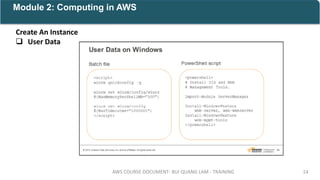 Training AWS: Module 2 - Computing in AWS | PDF