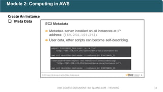 Training AWS: Module 2 - Computing in AWS | PDF