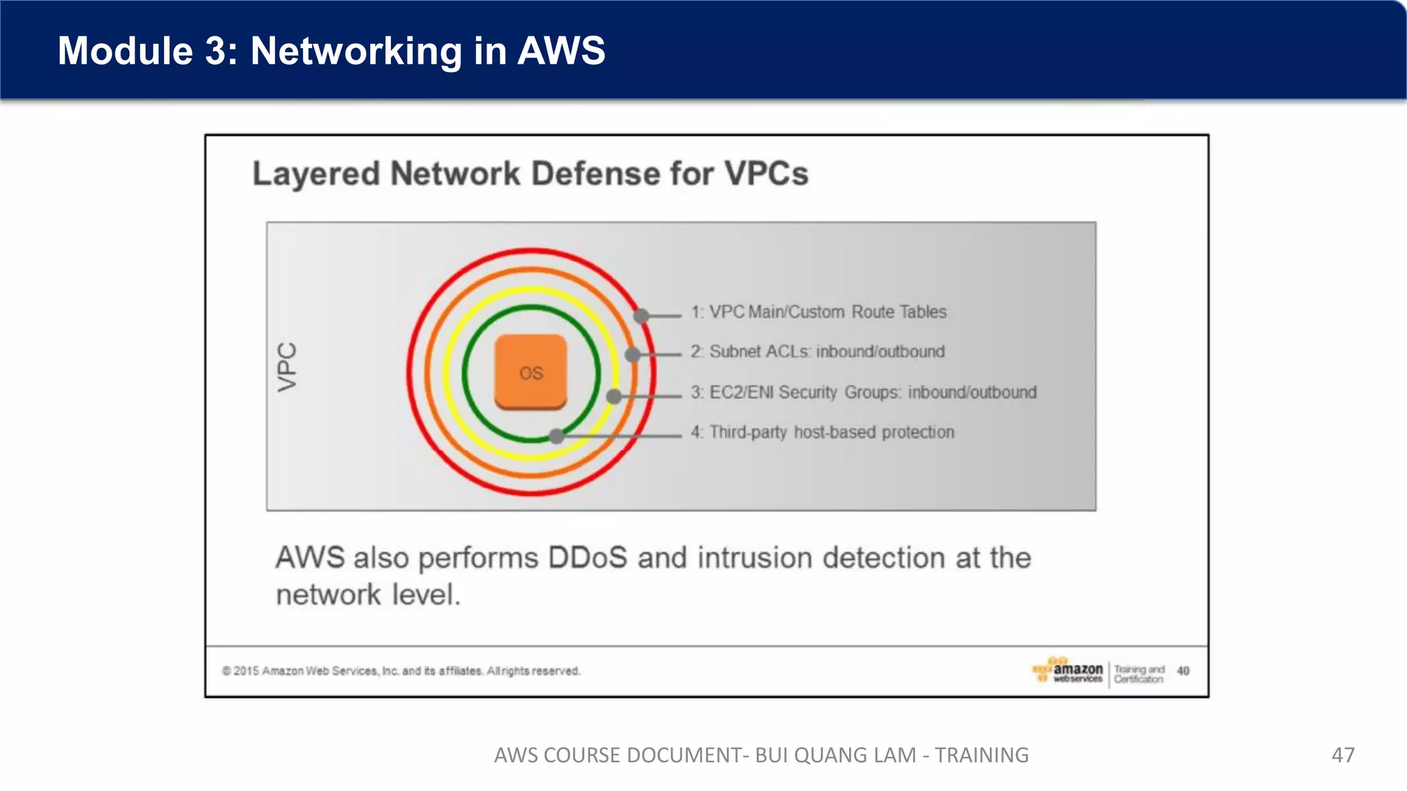 Training AWS: Module 3 - Networking in AWS | PDF