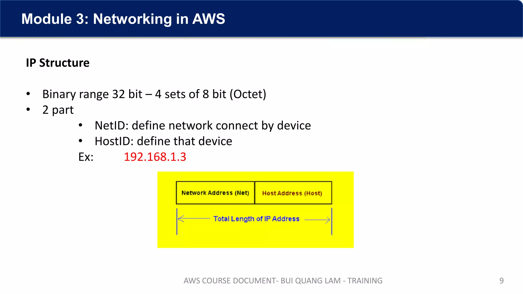 Training AWS: Module 3 - Networking in AWS | PDF