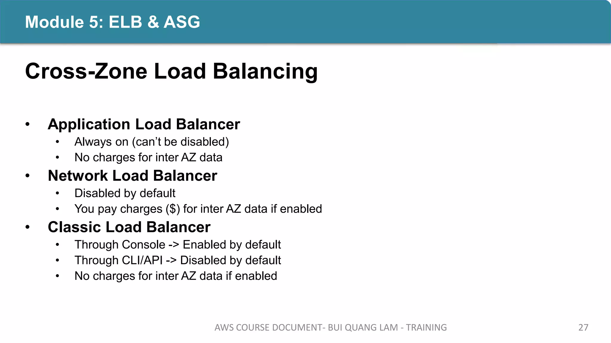 Training AWS: Module 5 - Elastic Load Balancing & ASG | PDF