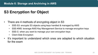Training AWS: Module 6 - Storage S3 in AWS | PDF