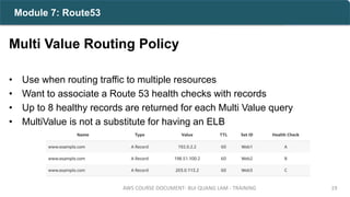 Training AWS: Module 7 - Route53 | PDF