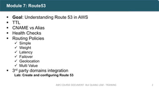 Training AWS: Module 7 - Route53 | PDF