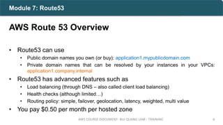 Training AWS: Module 7 - Route53 | PDF