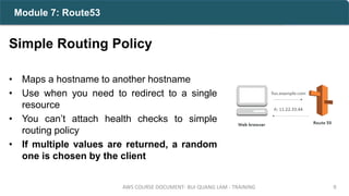 Training AWS: Module 7 - Route53 | PDF