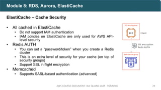 Training AWS: Module 8 - RDS, Aurora, ElastiCache | PDF | Cloud Computing | Internet