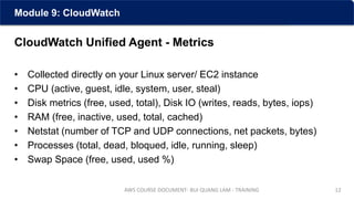 Training AWS: Module 9 - CloudWatch | PDF