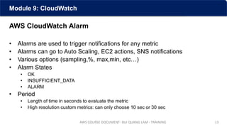 Training AWS: Module 9 - CloudWatch | PDF
