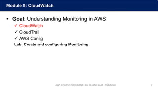 Training AWS: Module 9 - CloudWatch | PDF