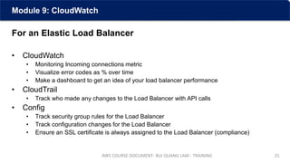 Training AWS: Module 9 - CloudWatch | PDF