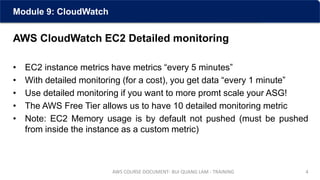 Training AWS: Module 9 - CloudWatch | PDF