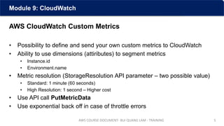 Training AWS: Module 9 - CloudWatch | PDF