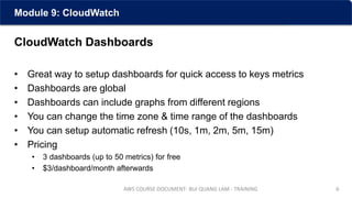 Training AWS: Module 9 - CloudWatch | PDF