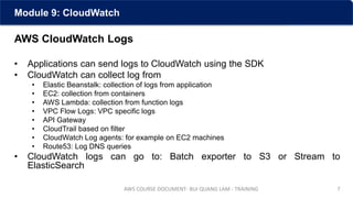 Training AWS: Module 9 - CloudWatch | PDF
