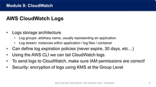 Training AWS: Module 9 - CloudWatch | PDF