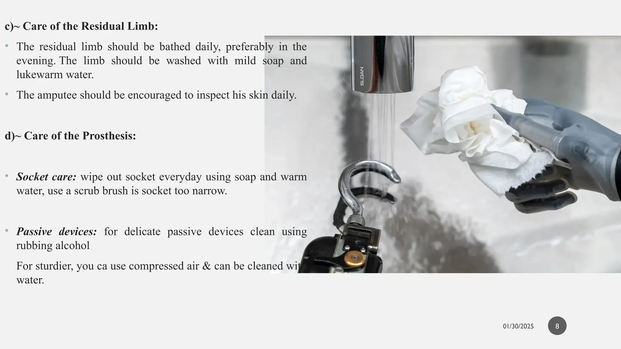 Training Bilateral Trans-humeral Amputee | PPTX