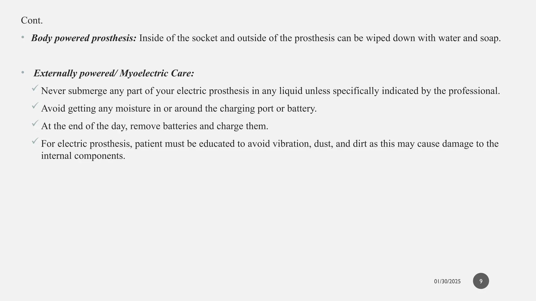 Training Bilateral Trans-humeral Amputee | PPTX
