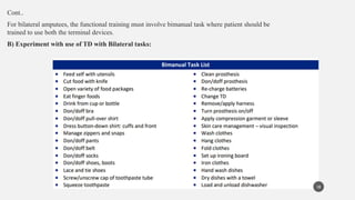 Training Bilateral Trans-humeral Amputee | PPTX