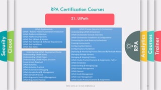 Training brochure | PPT