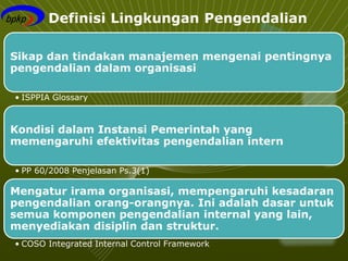 LINGKUNGAN PENGENDALIAN ( CEE) | PPTX