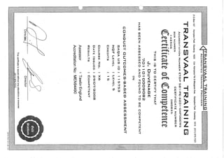 Training certificates | PDF
