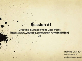 Training civil 3 d indonesia | PPT