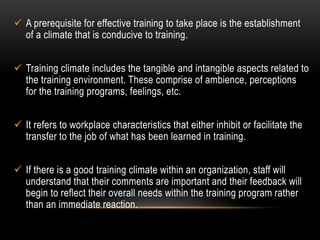 Training climate | PPTX