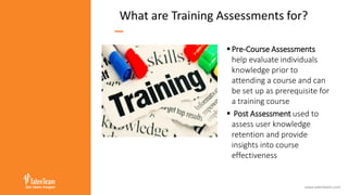 Training & competence assessments and adaptive learning | PDF
