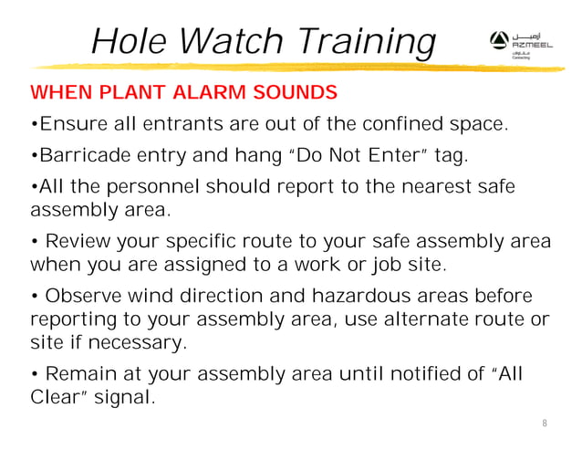 Training confined space entry holewatch man [compatibility mode] | PDF ...