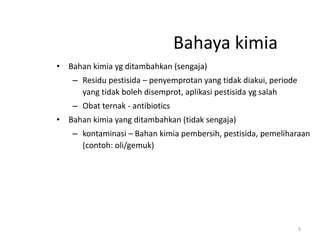 FOOD SAFETY AND QUALITY (Kemanan Pangan dan Mutu) | PDF