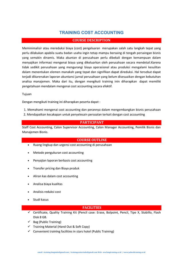 Training cost accounting | PDF