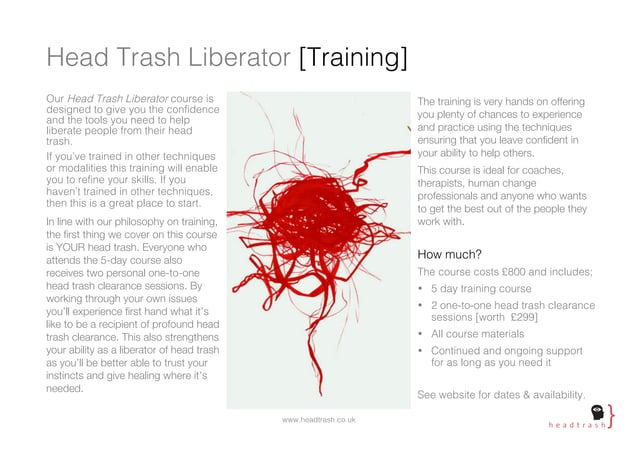Training courses | Headtrash | PDF | Mental Health | Diseases and ...