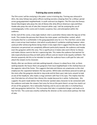 Training day scene analysis | DOCX